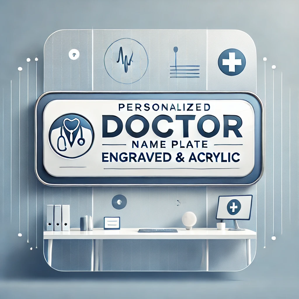 Doctor Name Plate for Clinic & Table | Personalised Designs Online